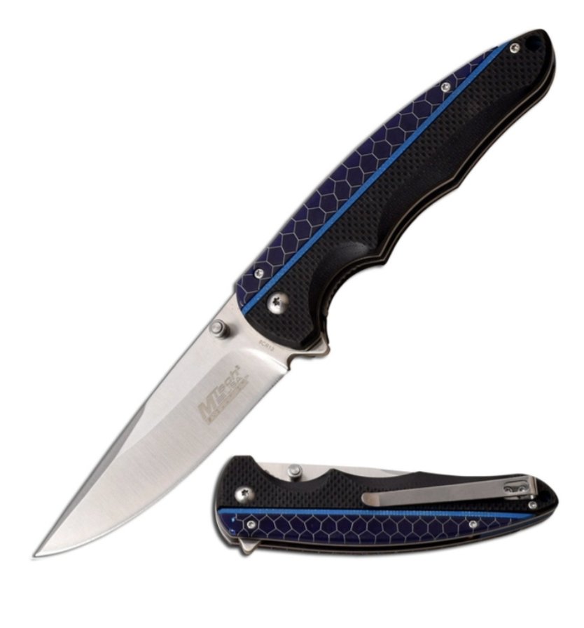 Thin Blue Line | MTech - Folding Knife – Uppercut Tactical