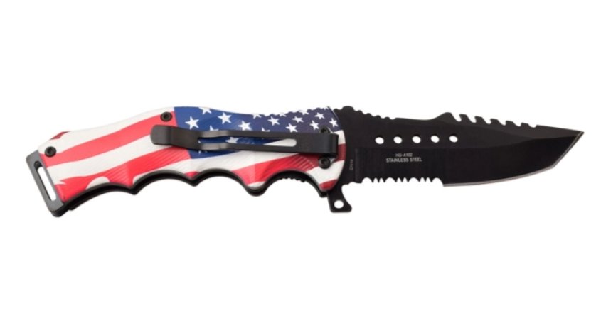 US Flag | Master USA - Serrated AO Knife – Uppercut Tactical